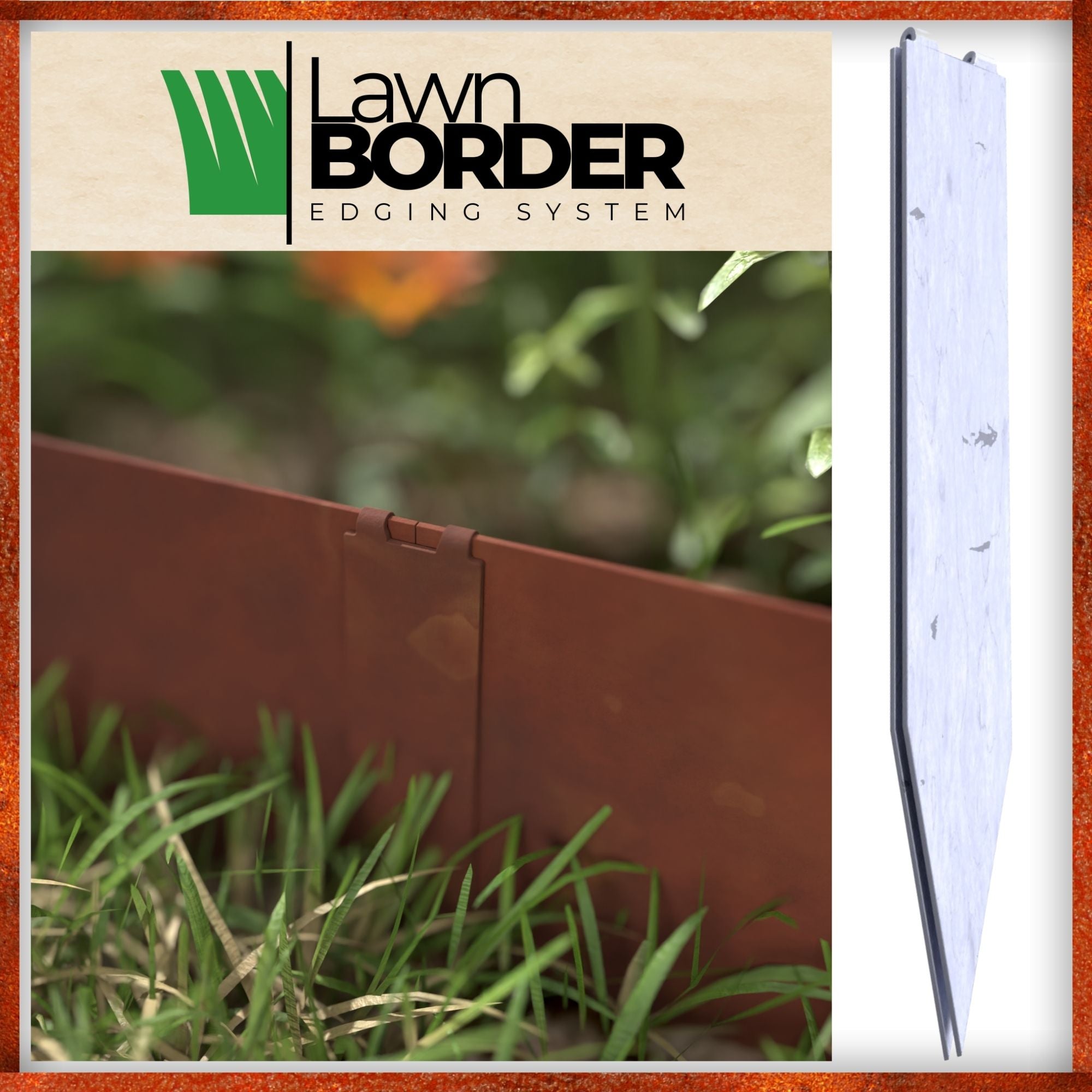 Lawn Straight Connector Spike | Edging Straight Spike | Lawn Border