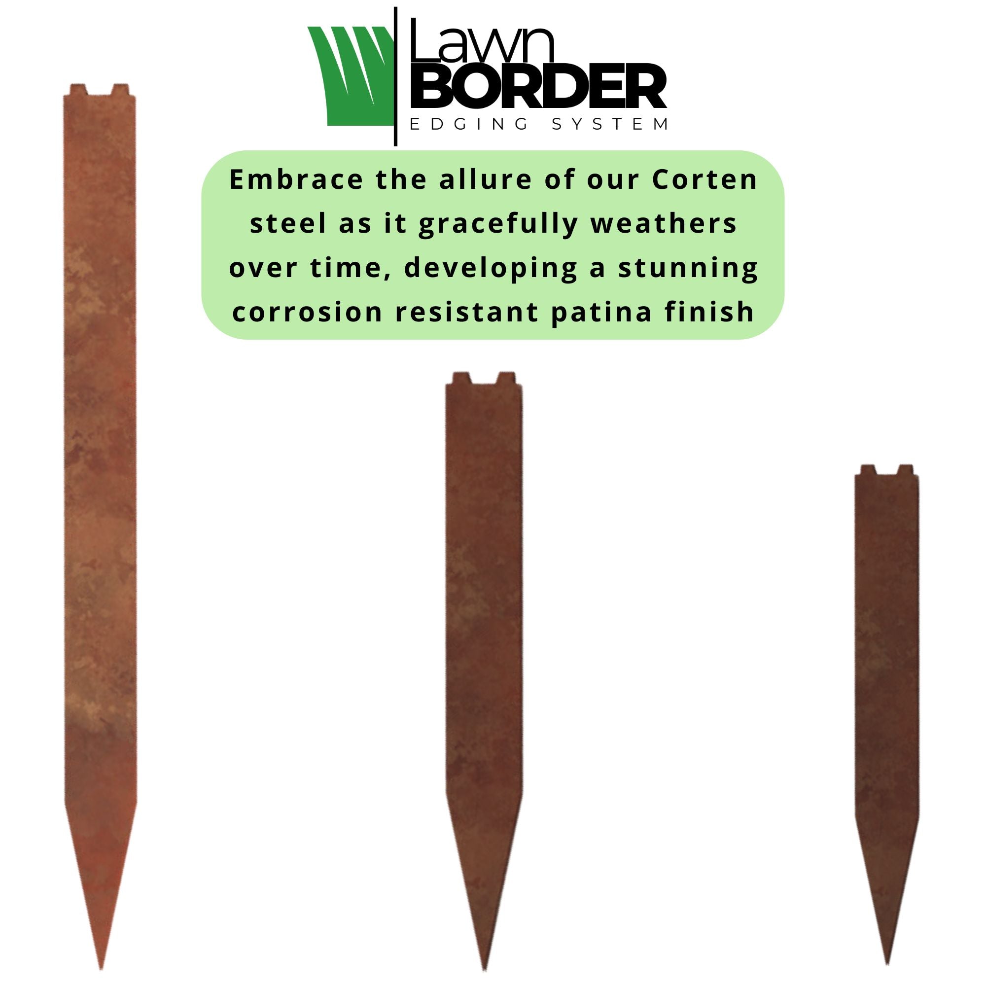 Lawn Straight Connector Spike | Edging Straight Spike | Lawn Border